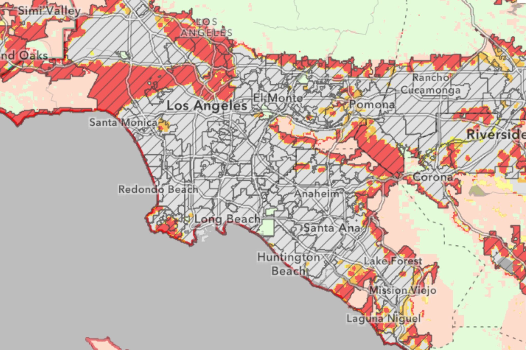 Map Shows New Fire Hazard Zones in LA, Southern California – 1newslive.com
